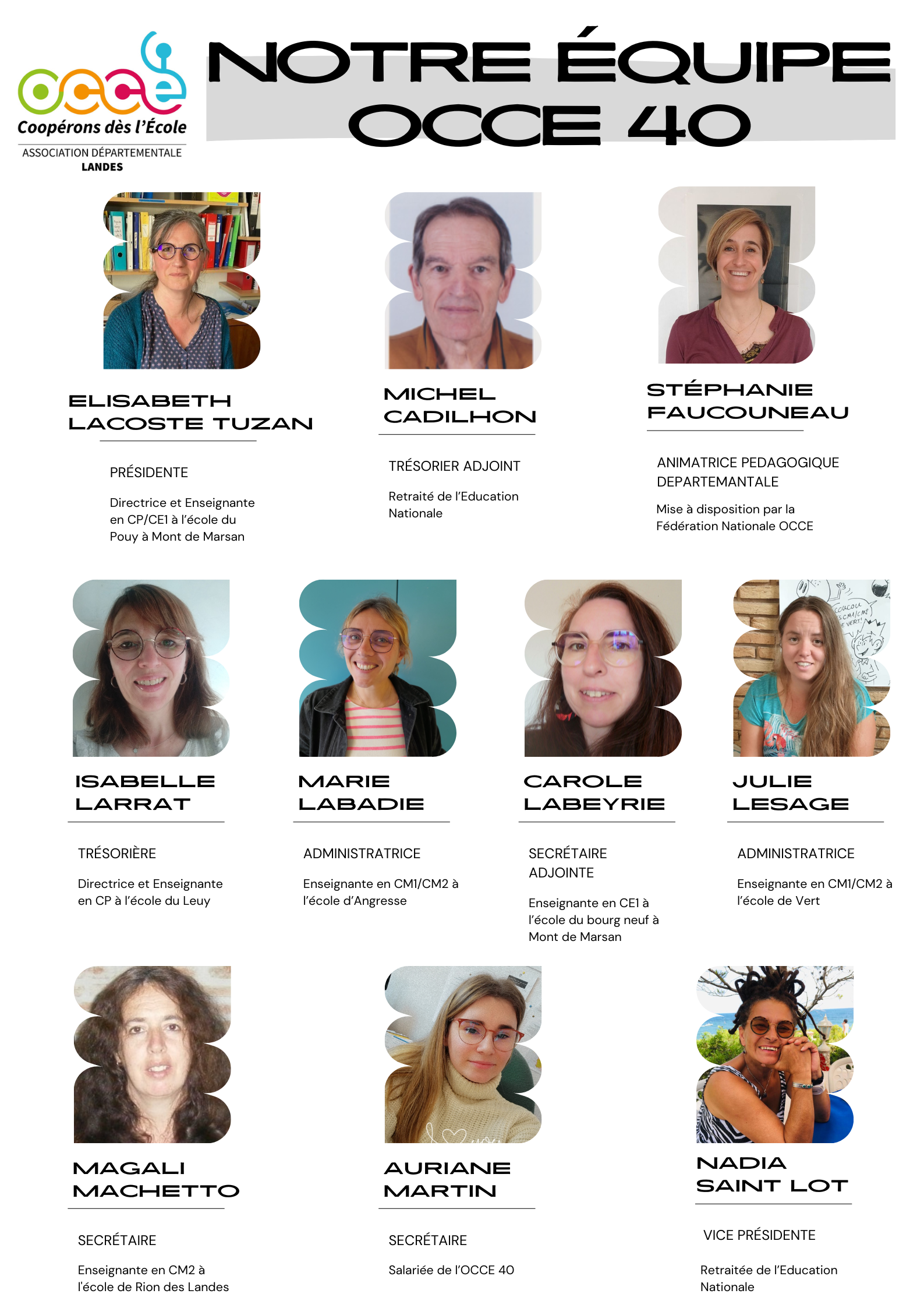 Office central de la Coopération à l'Ecole - AD OCCE40 Les membres du ...